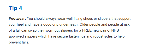 Some simple steps to prevent falls this winter – SWF Health & Social ...